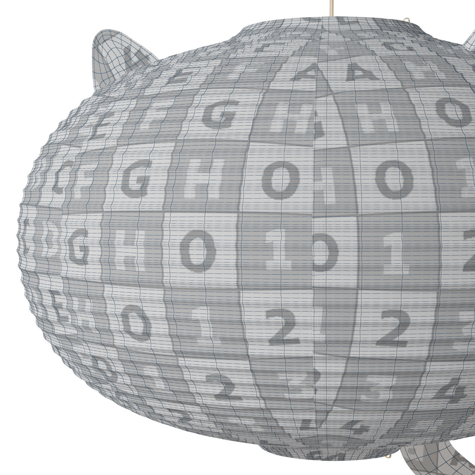 3D model HM Home Rice paper lamp shade Fox VR / AR / low-poly | CGTrader