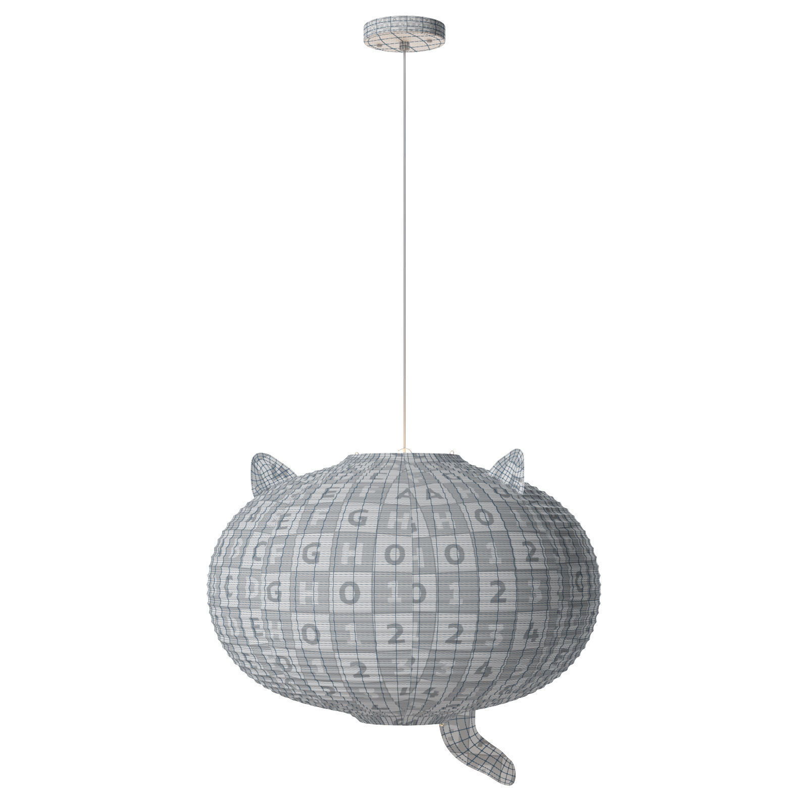 3D model HM Home Rice paper lamp shade Fox VR / AR / low-poly | CGTrader