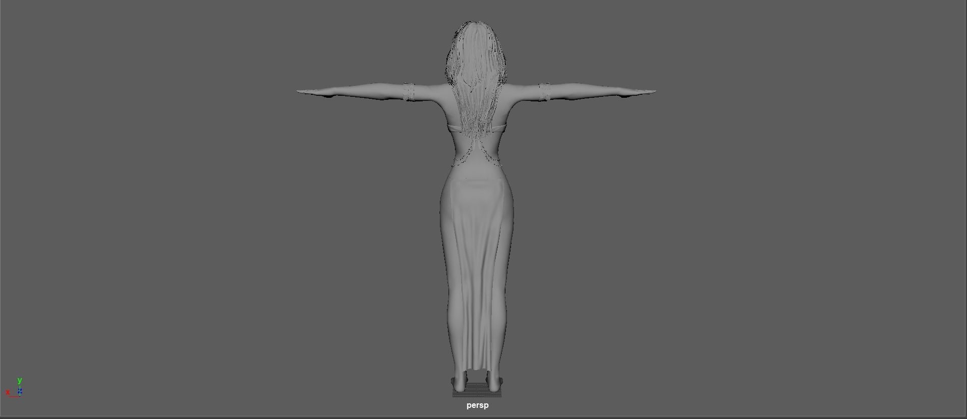 Realistic female free VR / AR / low-poly 3D model animated rigged ...