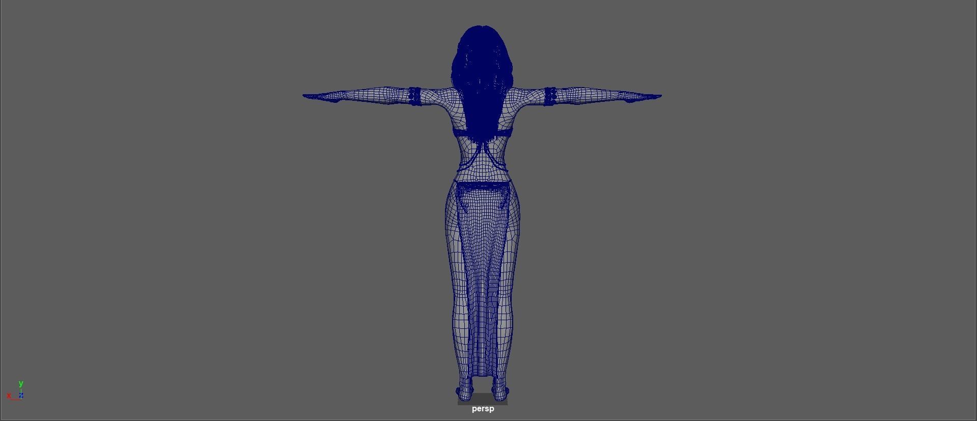 Realistic female free VR / AR / low-poly 3D model animated rigged ...