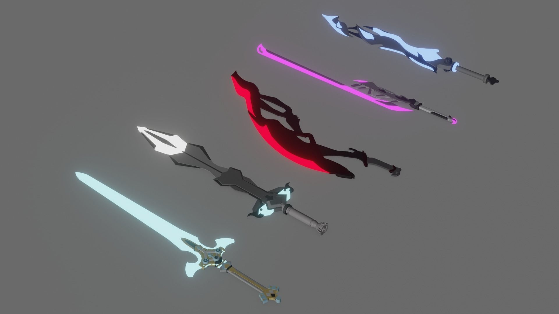 3D model Epic Fantasy Sword Pack by gWyn VR / AR / low-poly | CGTrader