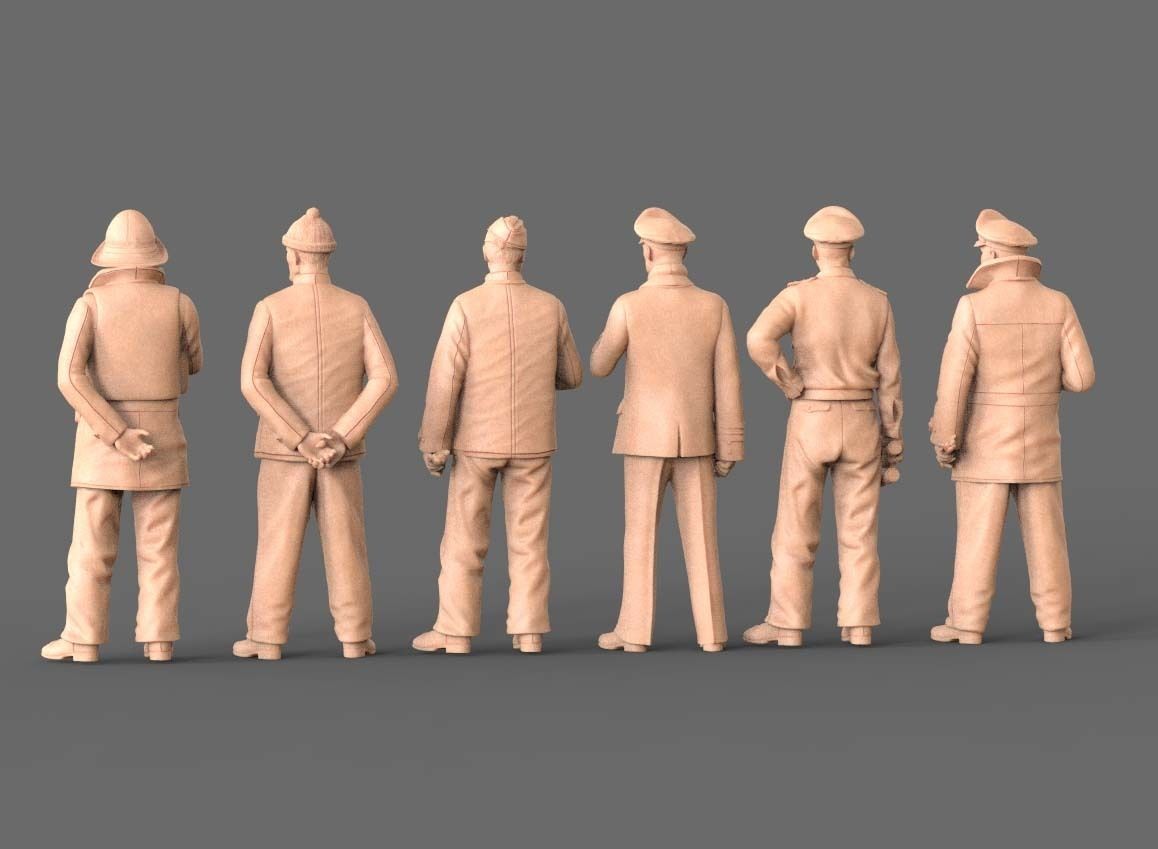 GERMAN sailors U-BOAT ww2 3D model 3D printable | CGTrader
