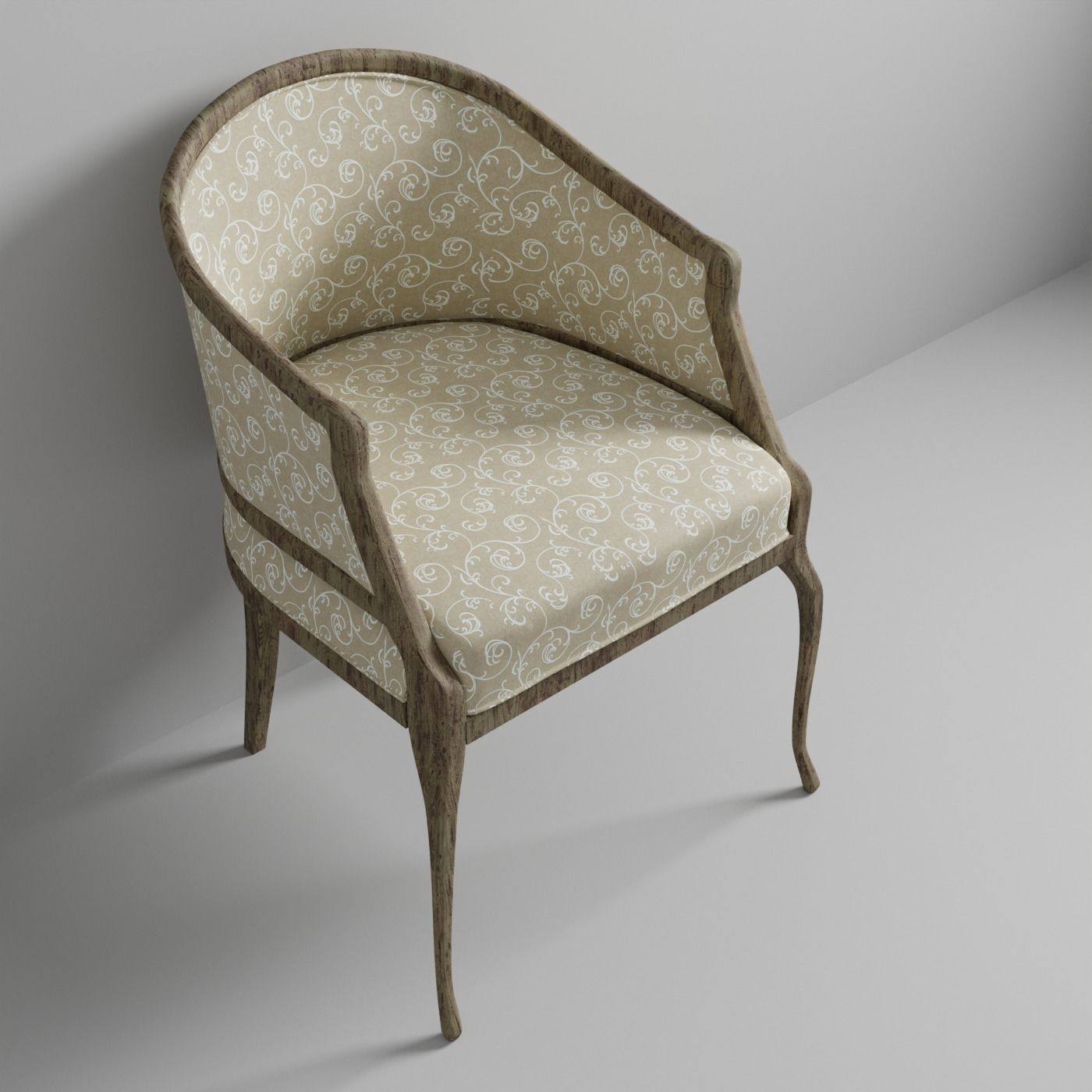 Classic Chair With Pattern Texture in Livingroom 3D model | CGTrader