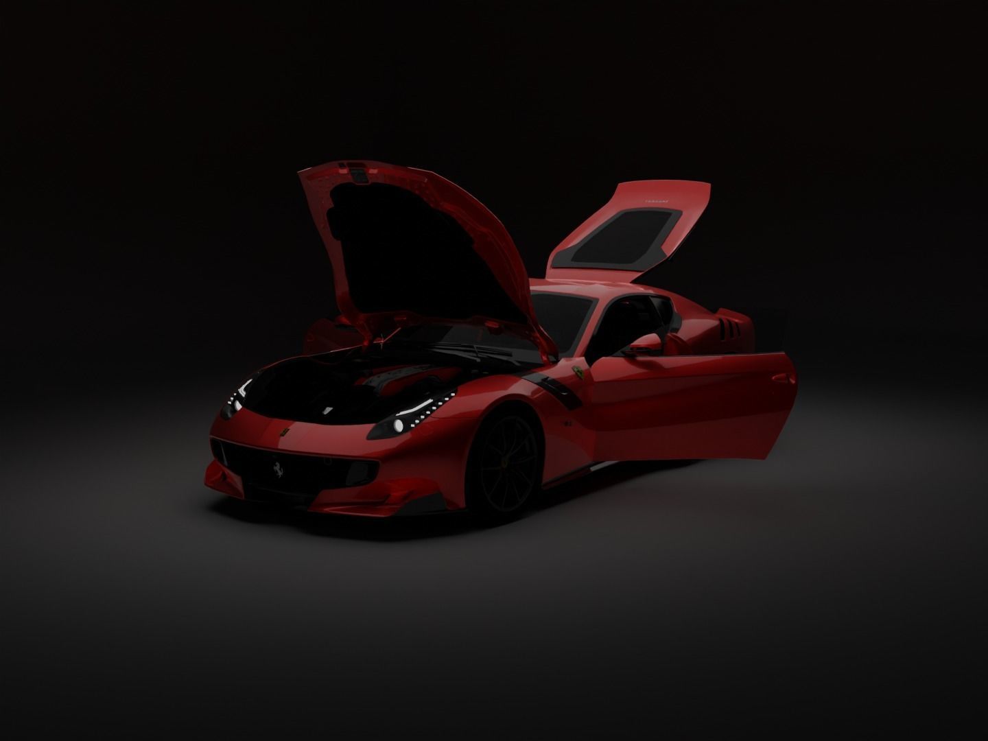 Ferrari F12 TDF 3D model rigged | CGTrader