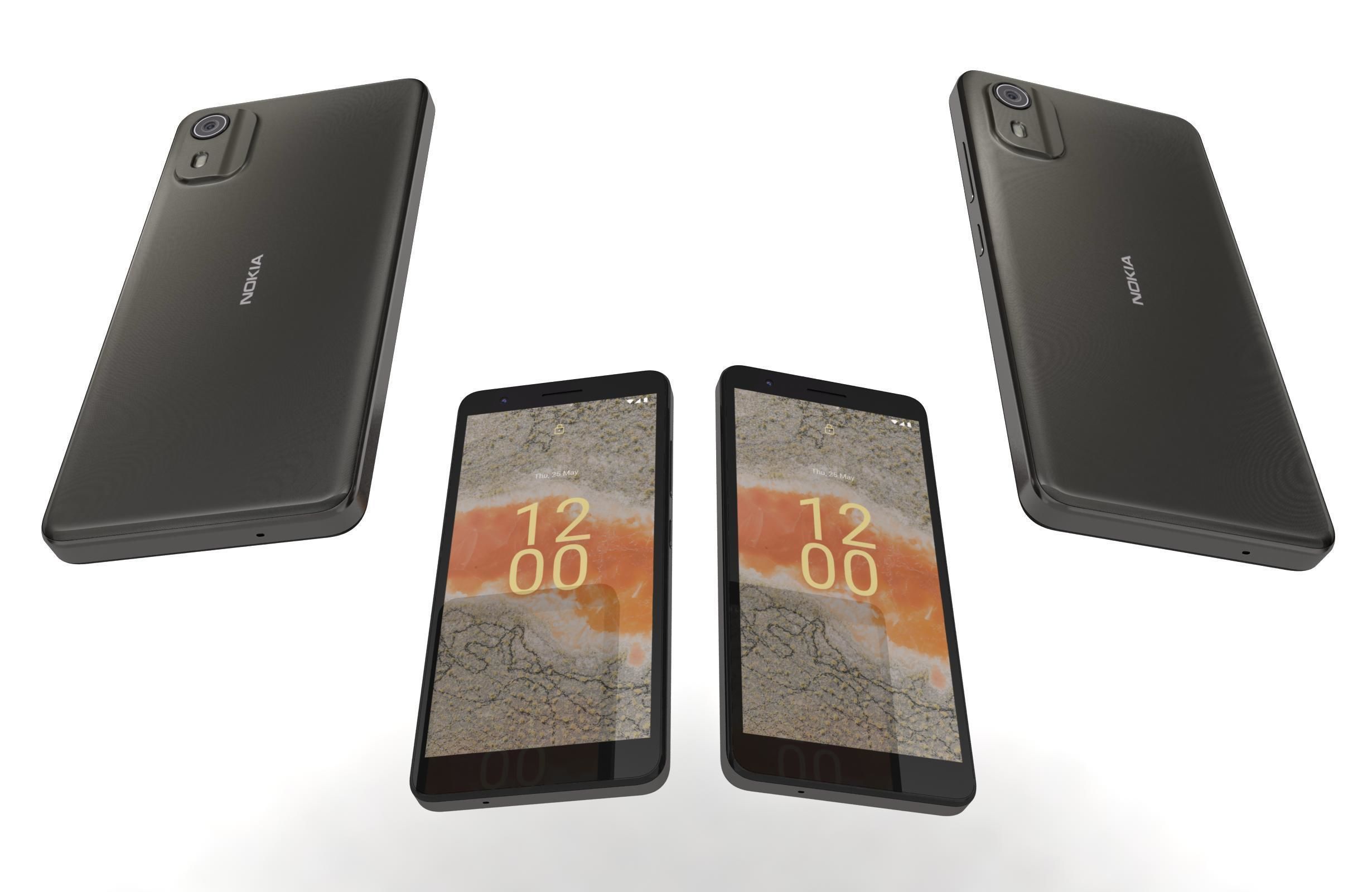 3D model Nokia C02 Charcoal VR / AR / low-poly | CGTrader