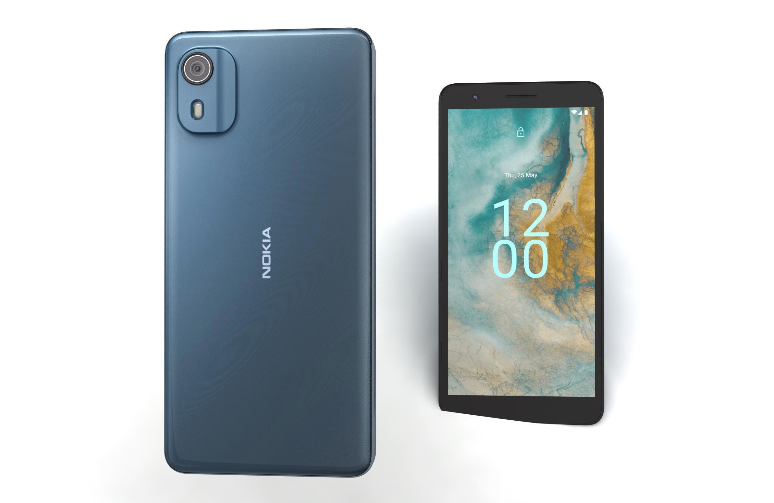 3D model Nokia C02 Dark Cyan VR / AR / low-poly | CGTrader