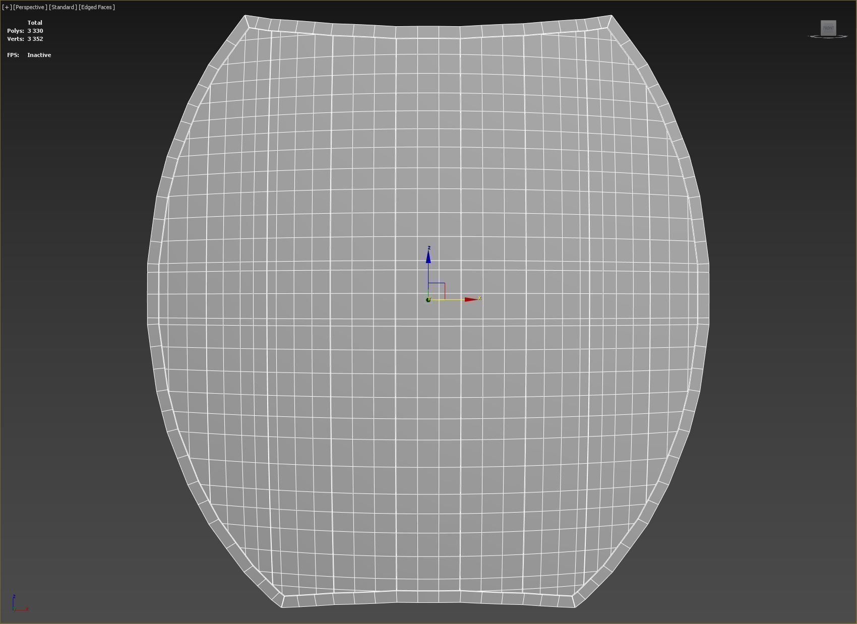 3D model Slavic hybrid shield-painted blcak radial symbols VR / AR ...