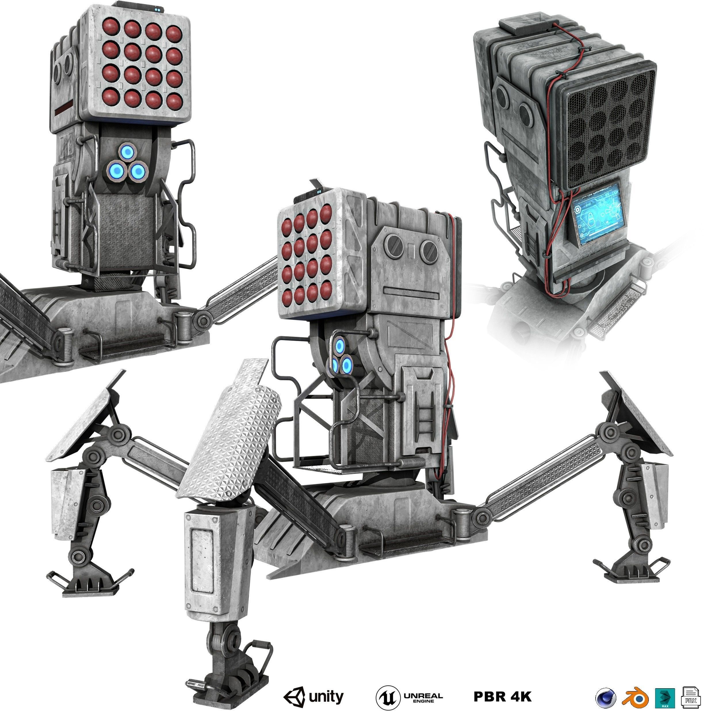 3D model Defense Robot VR / AR / low-poly | CGTrader