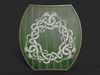 3D model Slavic hybrid shield-painted green with uroboros symbol VR ...