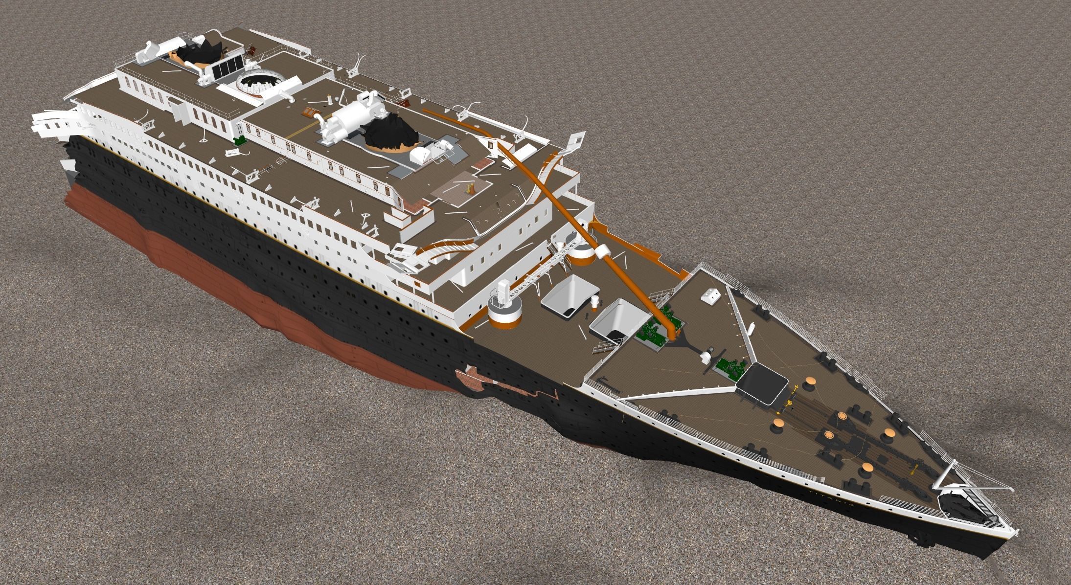 RMS Titanic Wreck 3D model | CGTrader