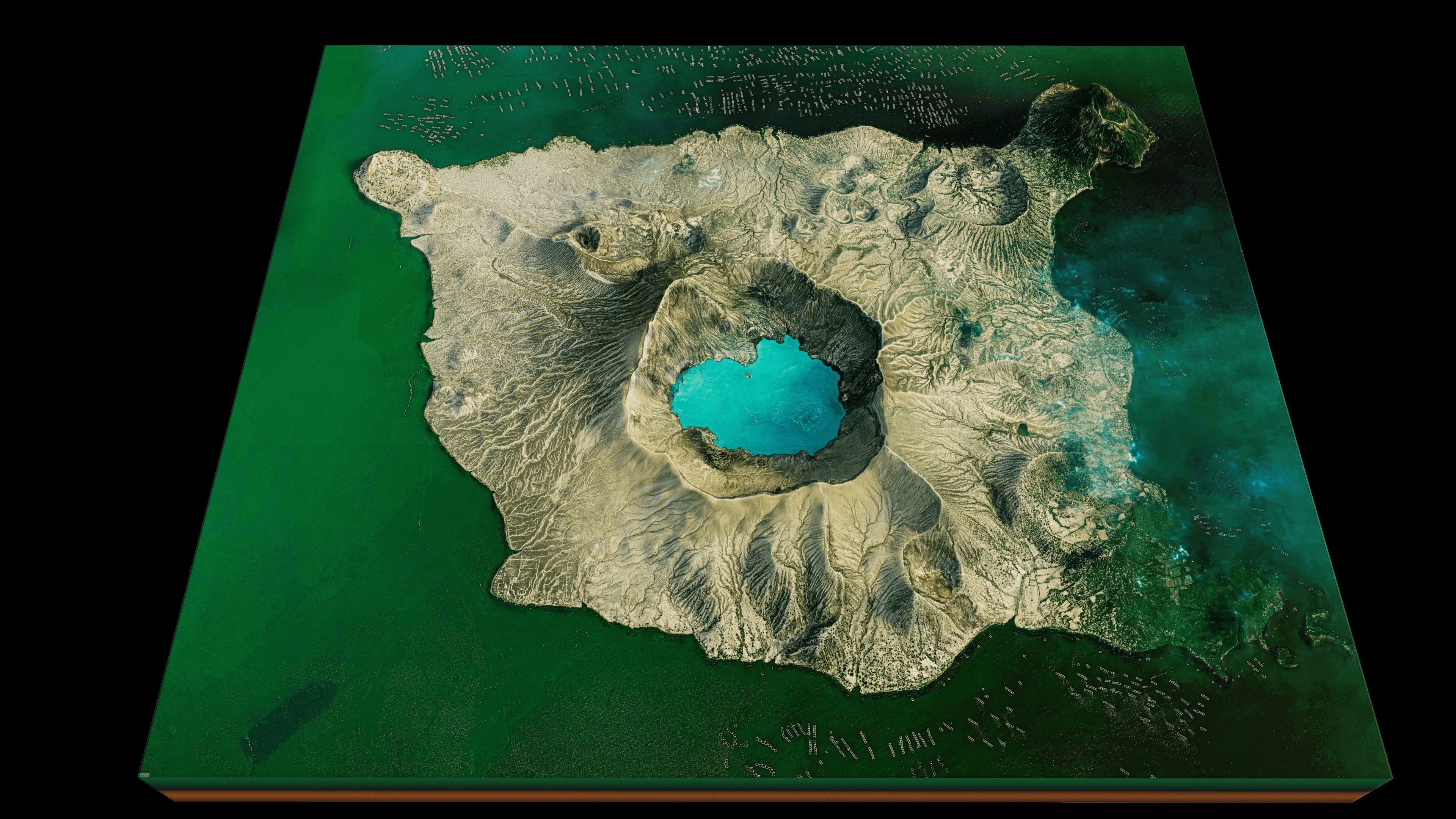 Taal Volcano 3d model terrain 3D model | CGTrader