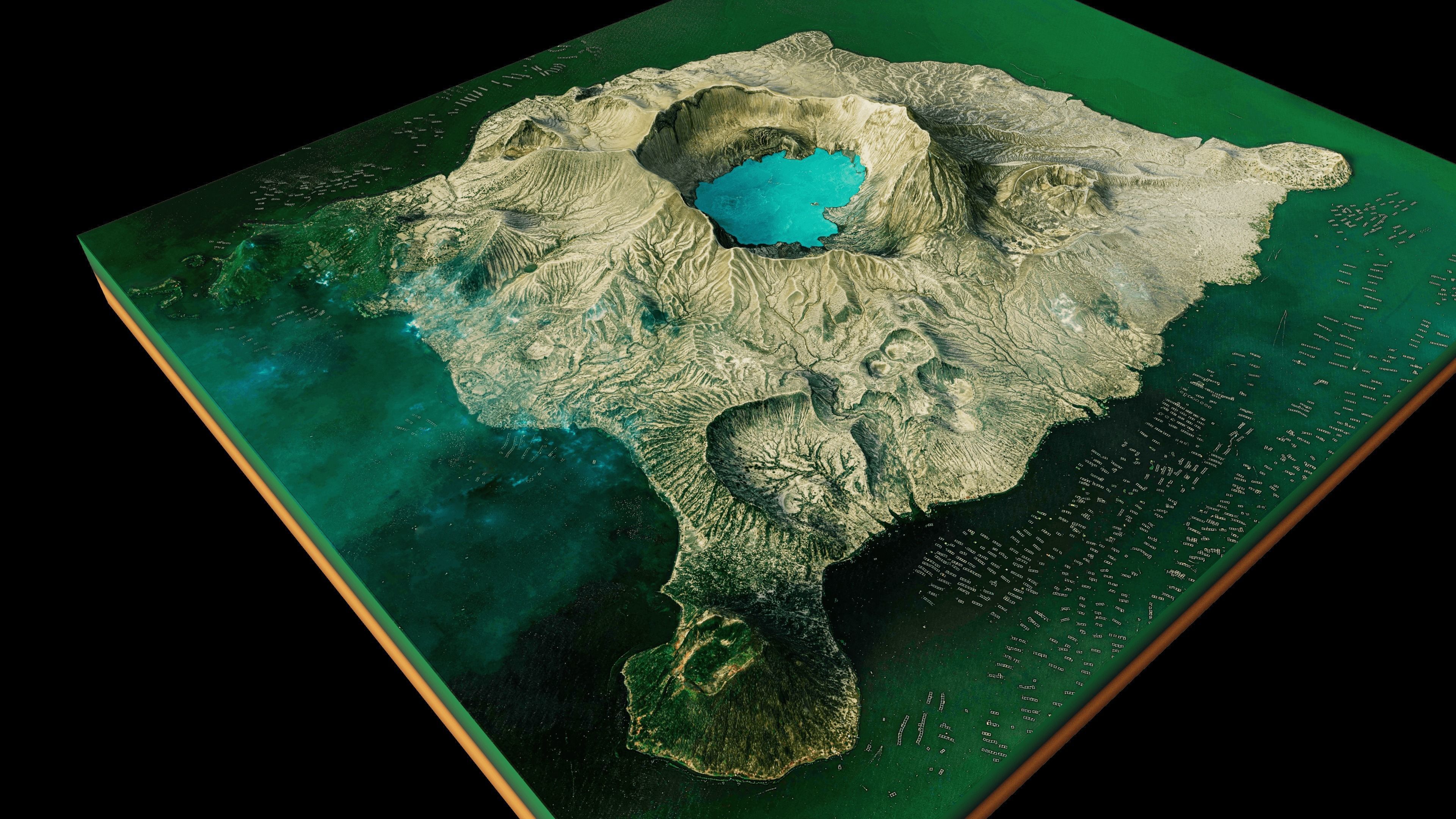 Taal Volcano 3d model terrain 3D model | CGTrader