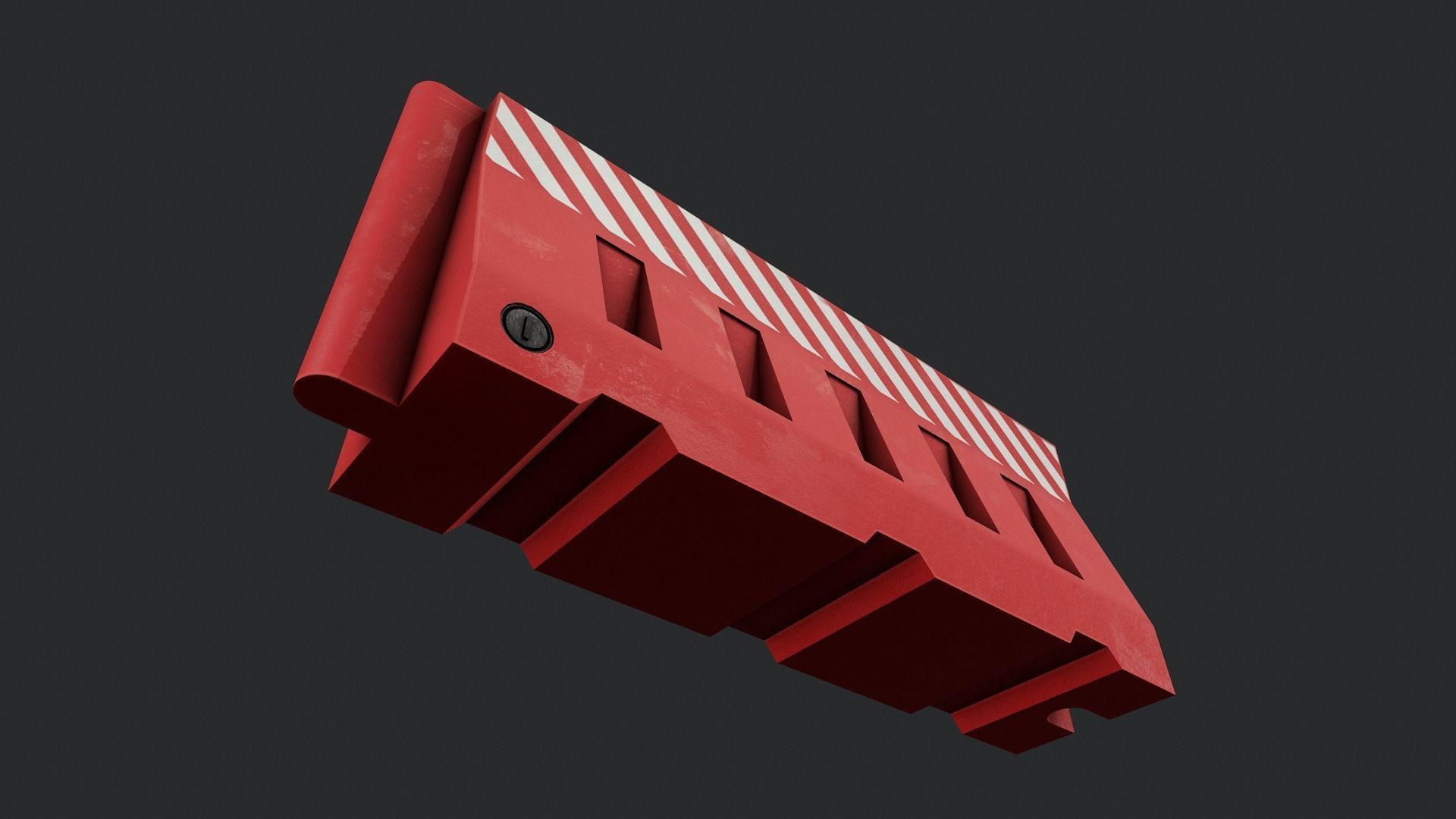 3D model Traffic Barricade - Tutorial Included VR / AR / low-poly | CGTrader