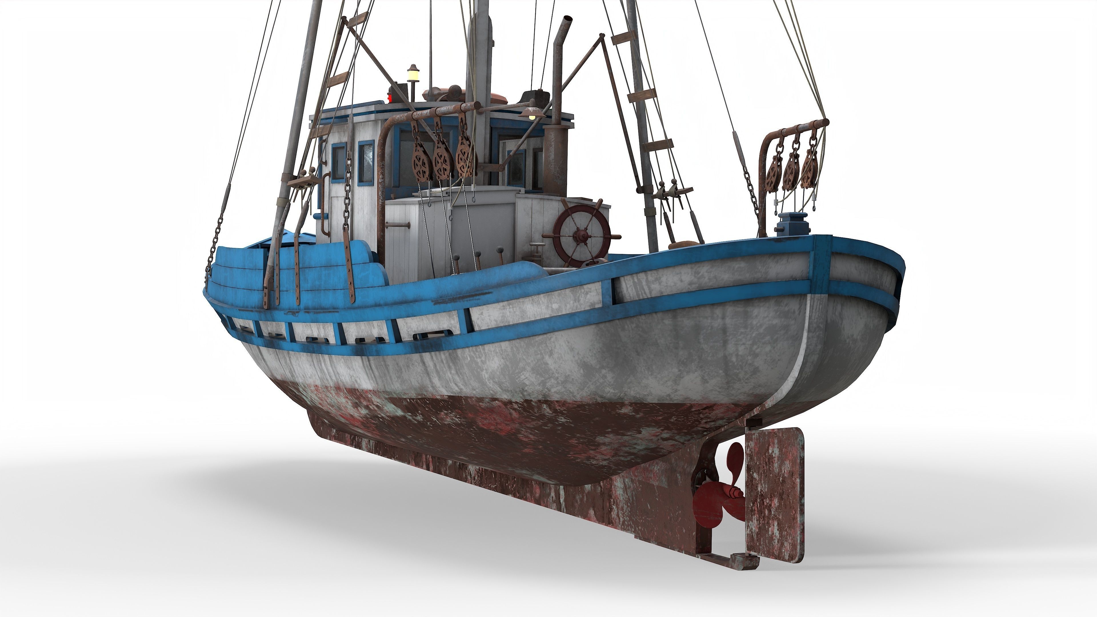 Monterey Clipper Fishing Boat 3D model | CGTrader