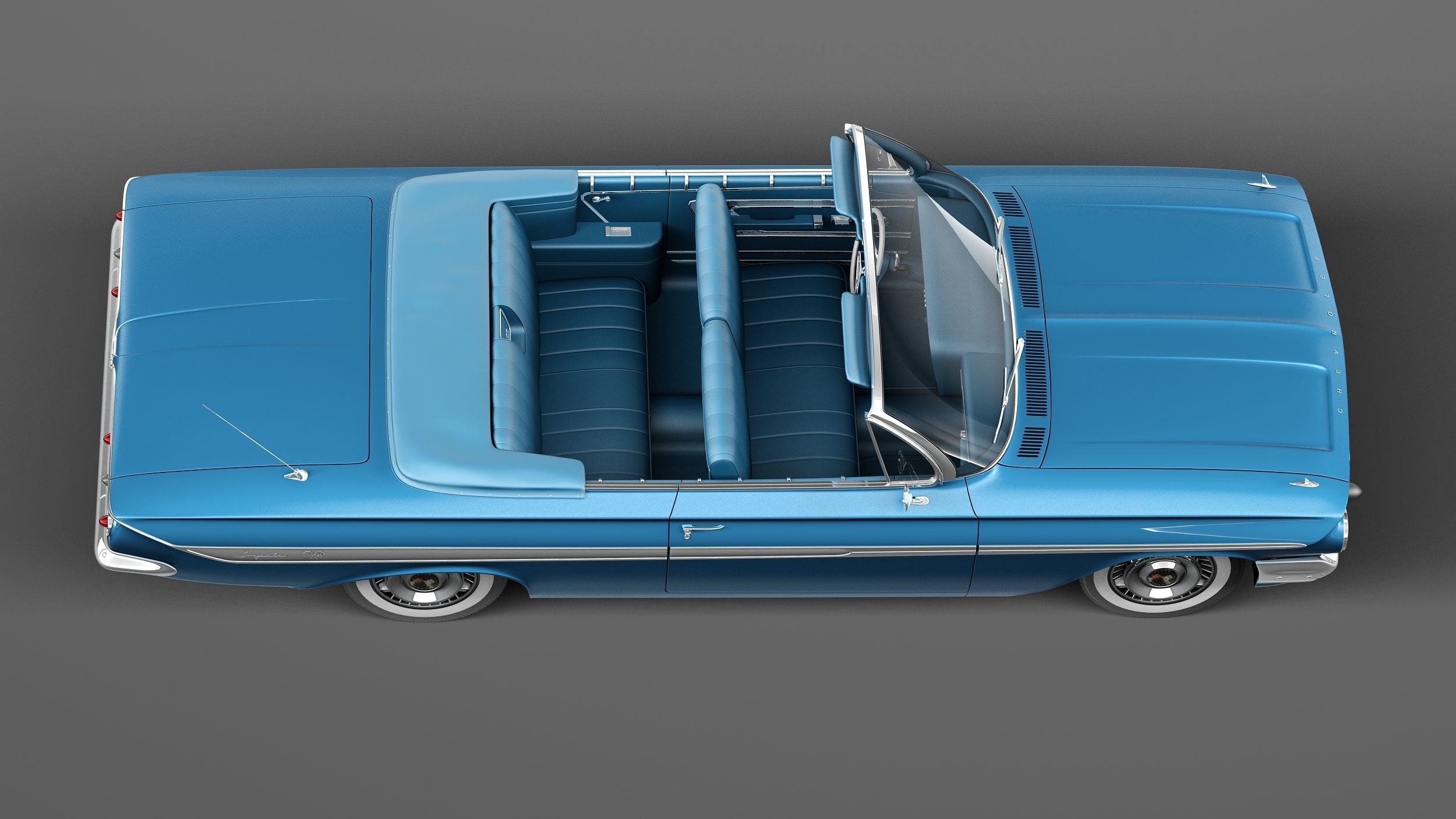 Chevrolet Impala Convertible 1961 3D model | CGTrader