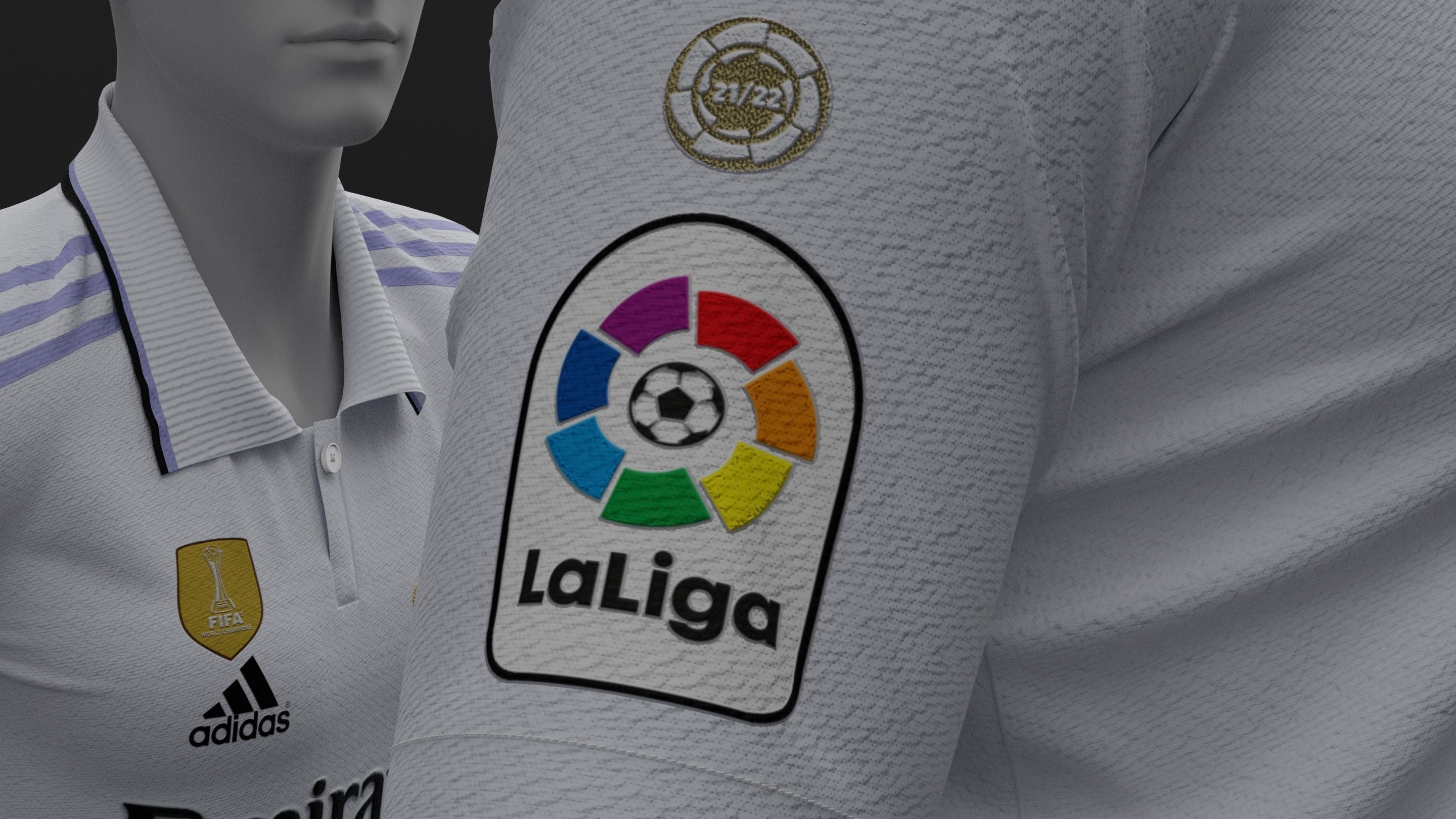 Real Madrid 2022 2023 Home Jersey 3D model | CGTrader
