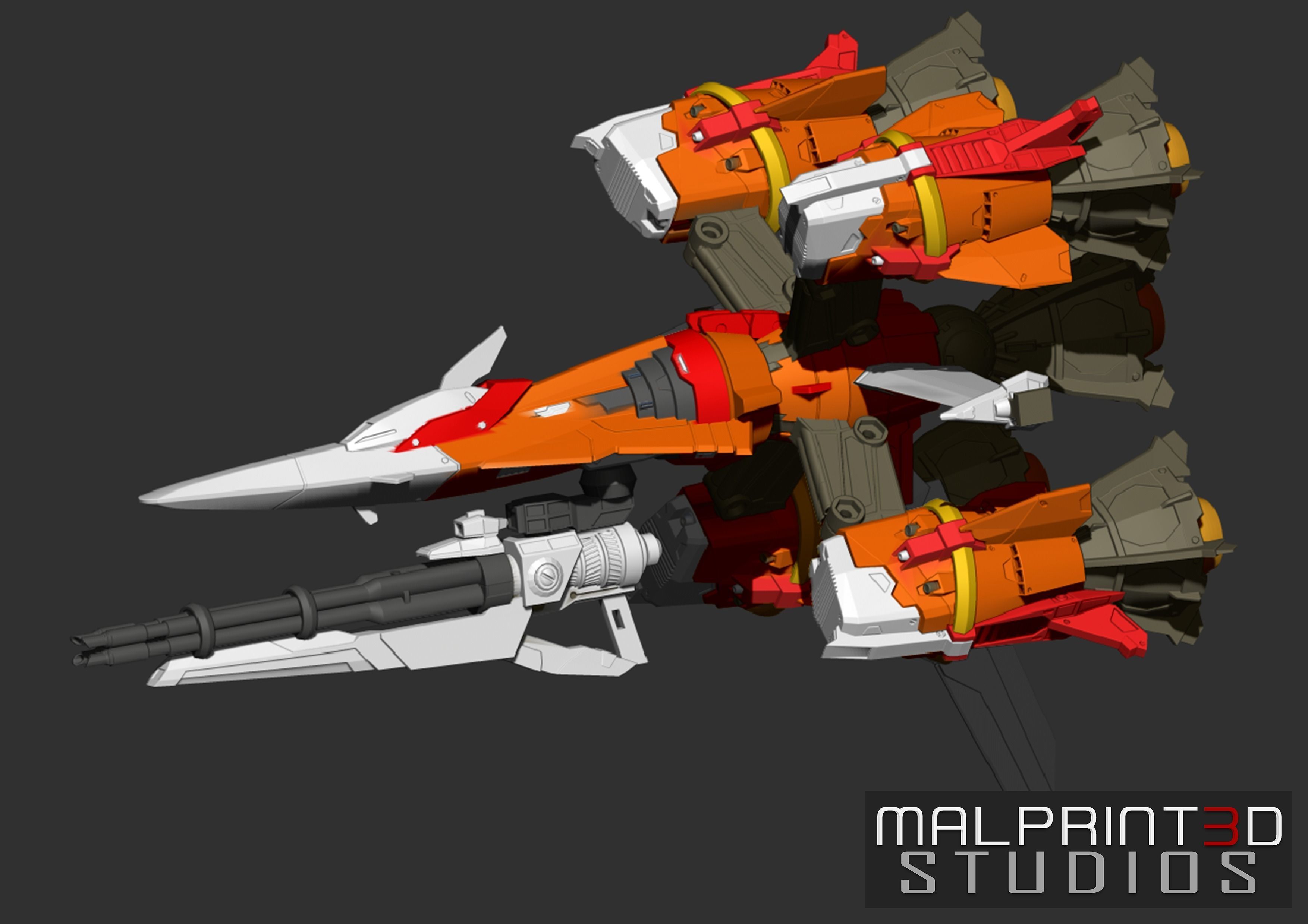 MB Inspired Gunbarrel Striker Pack for MG Strike Gundam VerRM 3D model ...