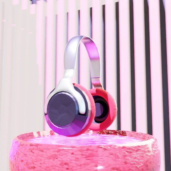 3D model 3d Headphone Product Full Animated Scene Blender VR / AR / low ...