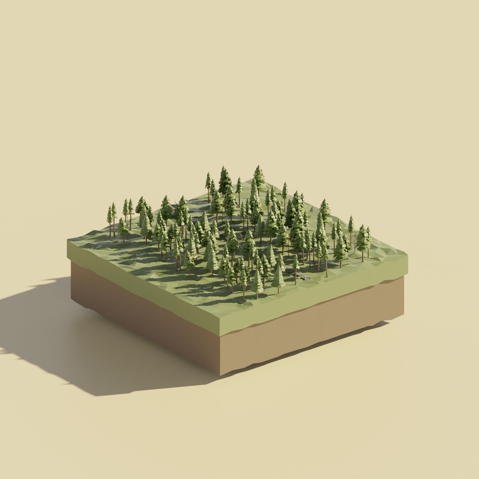 3D model Low Poly Terrains VR / AR / low-poly | CGTrader