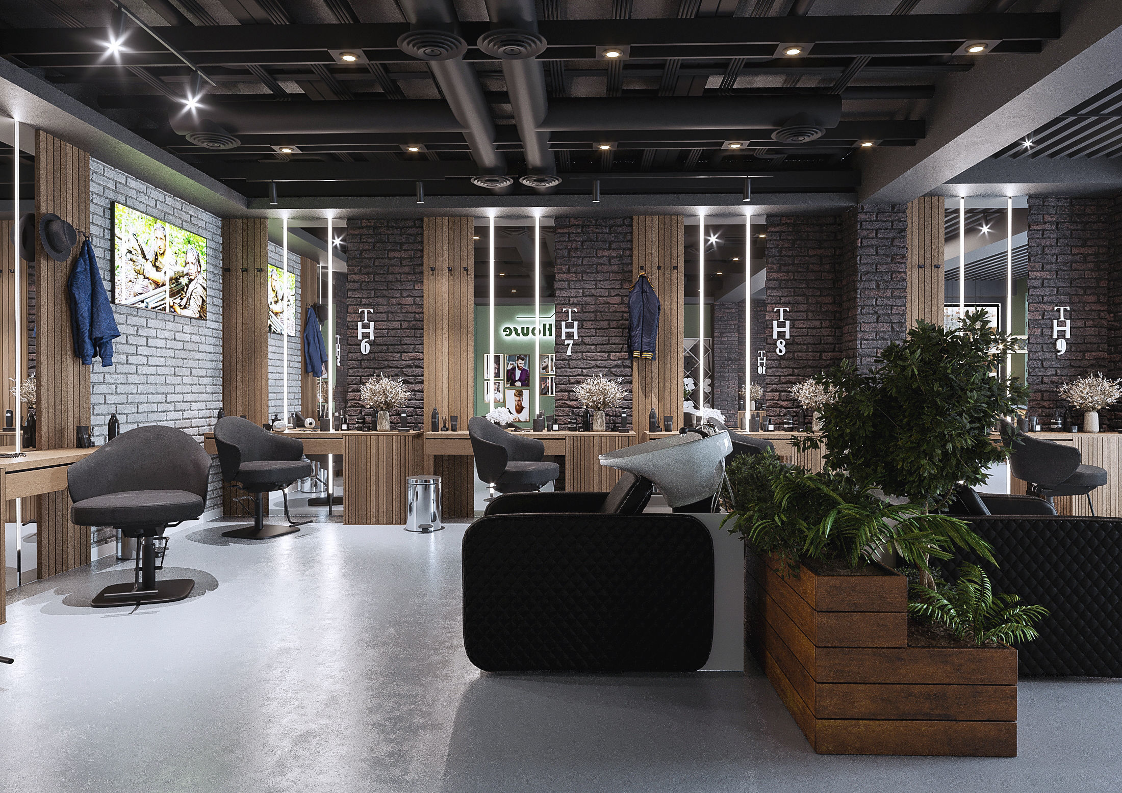 Barber shop interior 3D model | CGTrader