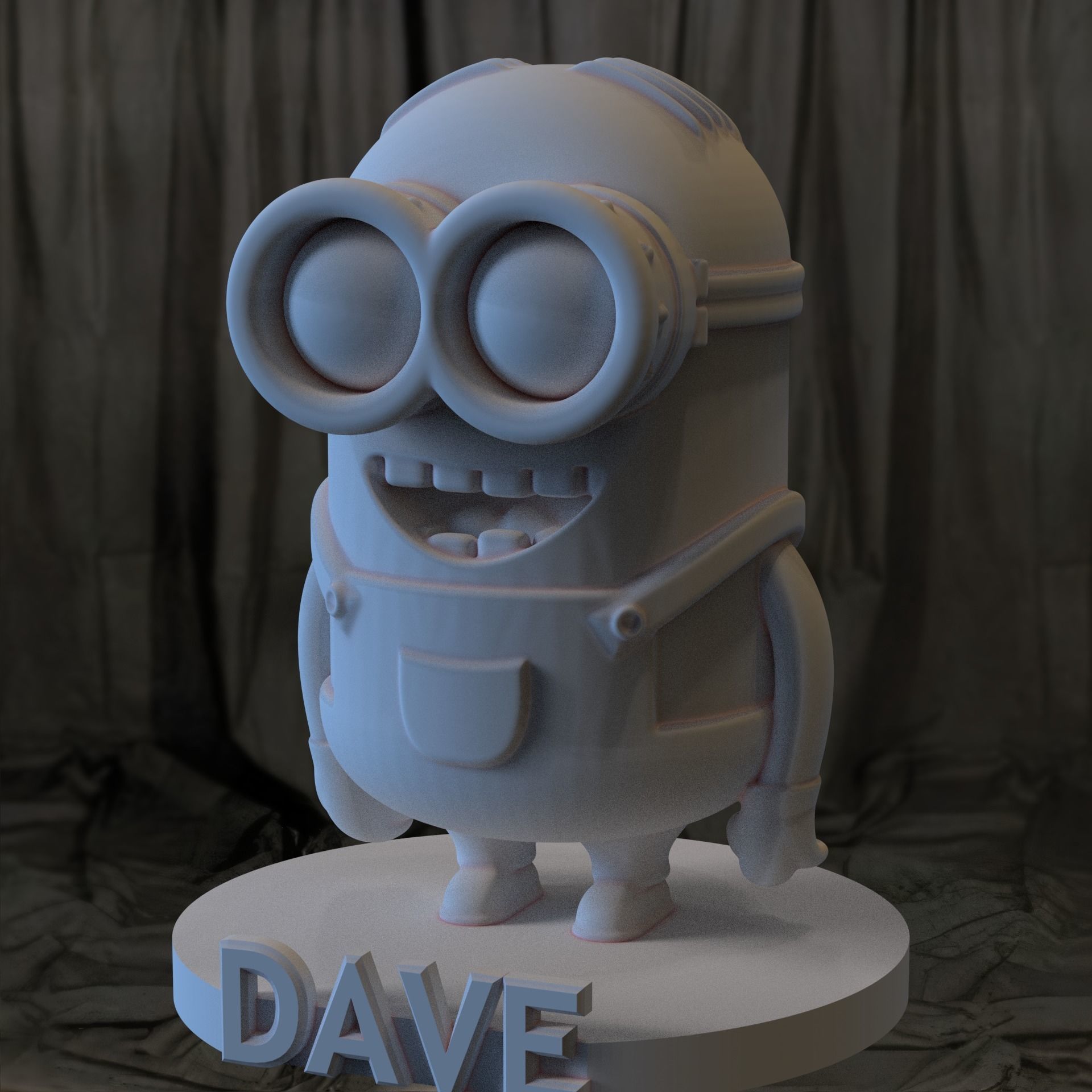 3D Printable Minion DAVE 3D model 3D printable | CGTrader