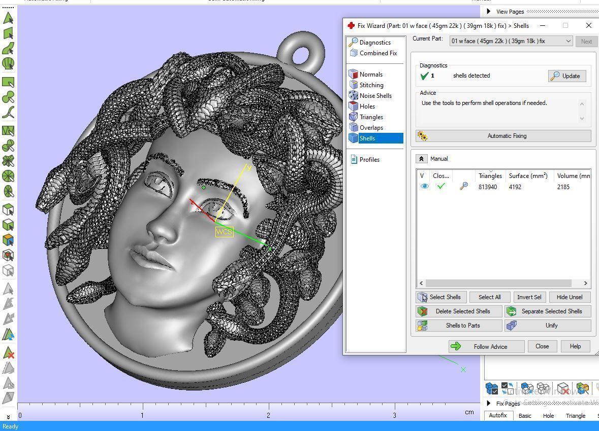 Medusa face 01 3D model 3D printable | CGTrader