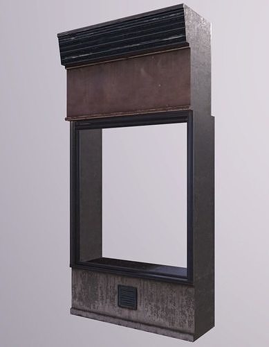 3D model Shopfront Brooklyn Window VR / AR / low-poly | CGTrader