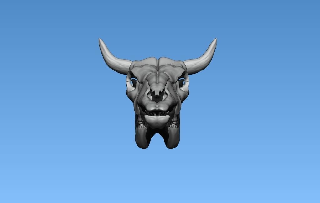 cow skull 3D model 3D printable | CGTrader