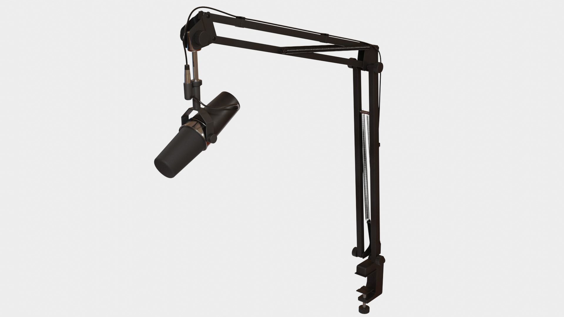 3D model Microphone and Boom Arm VR / AR / low-poly | CGTrader