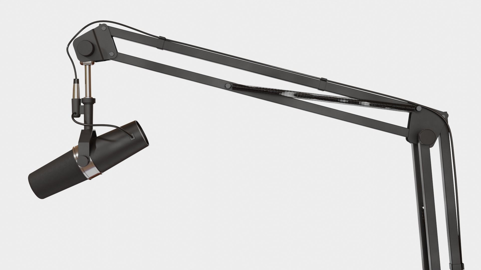 3D model Microphone and Boom Arm VR / AR / low-poly | CGTrader