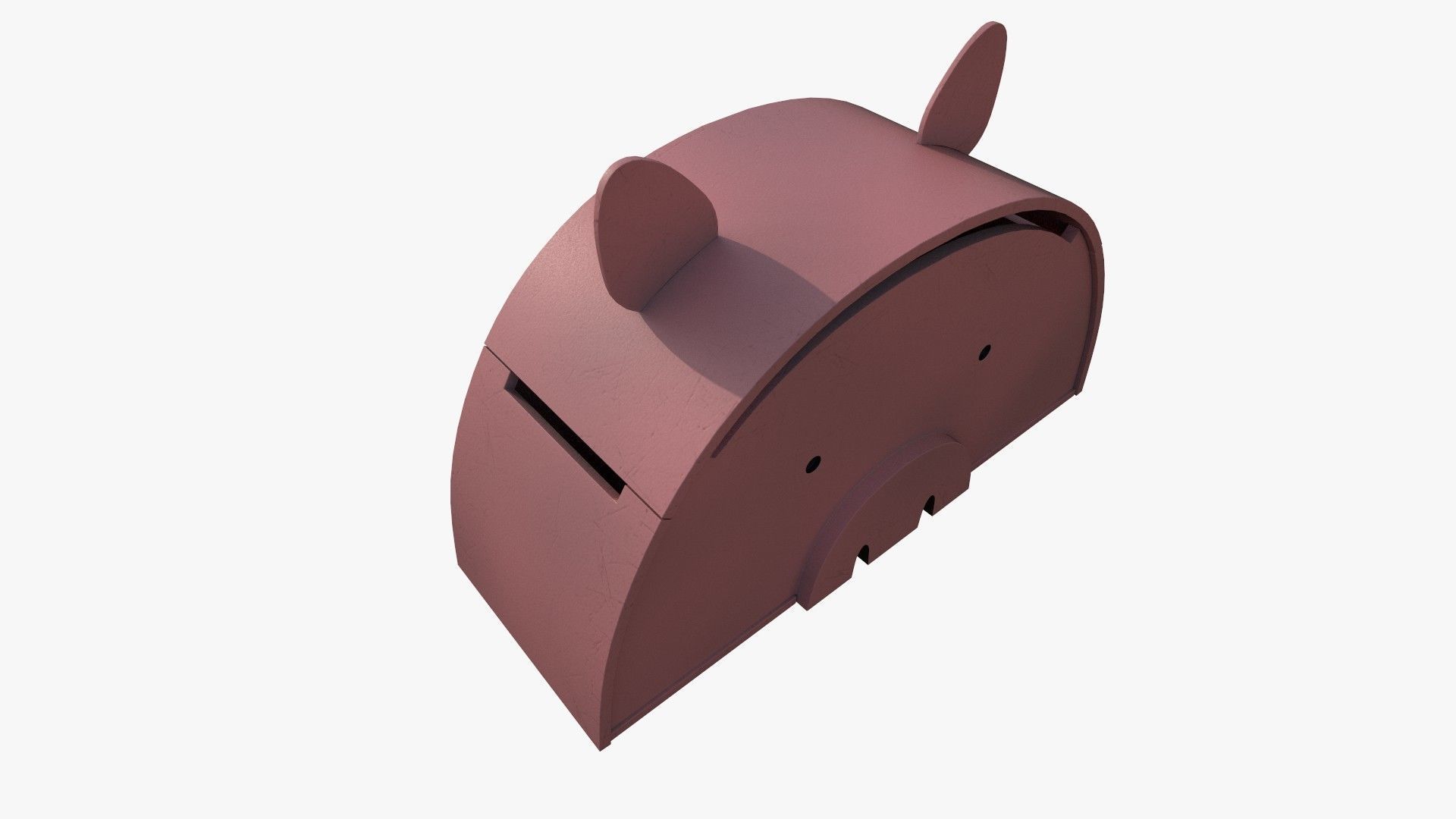 Pig Toy Box for Playing Equipments Child Room Plastic Edition 3D model ...