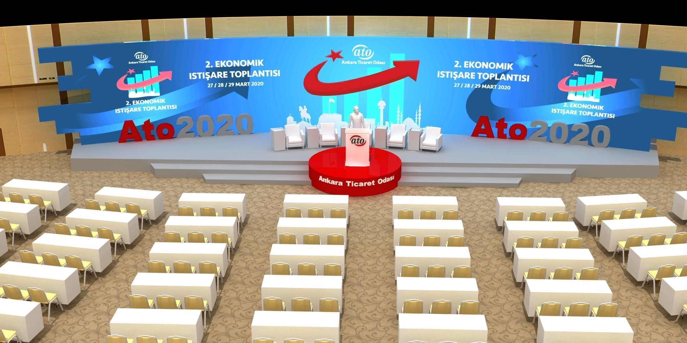 Summit Stage Decoration 101 3D model | CGTrader