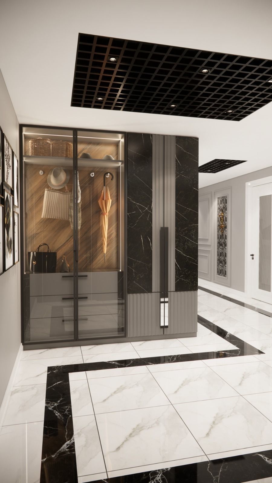 3D model sketchup enscape render scene hall design VR / AR / low-poly ...