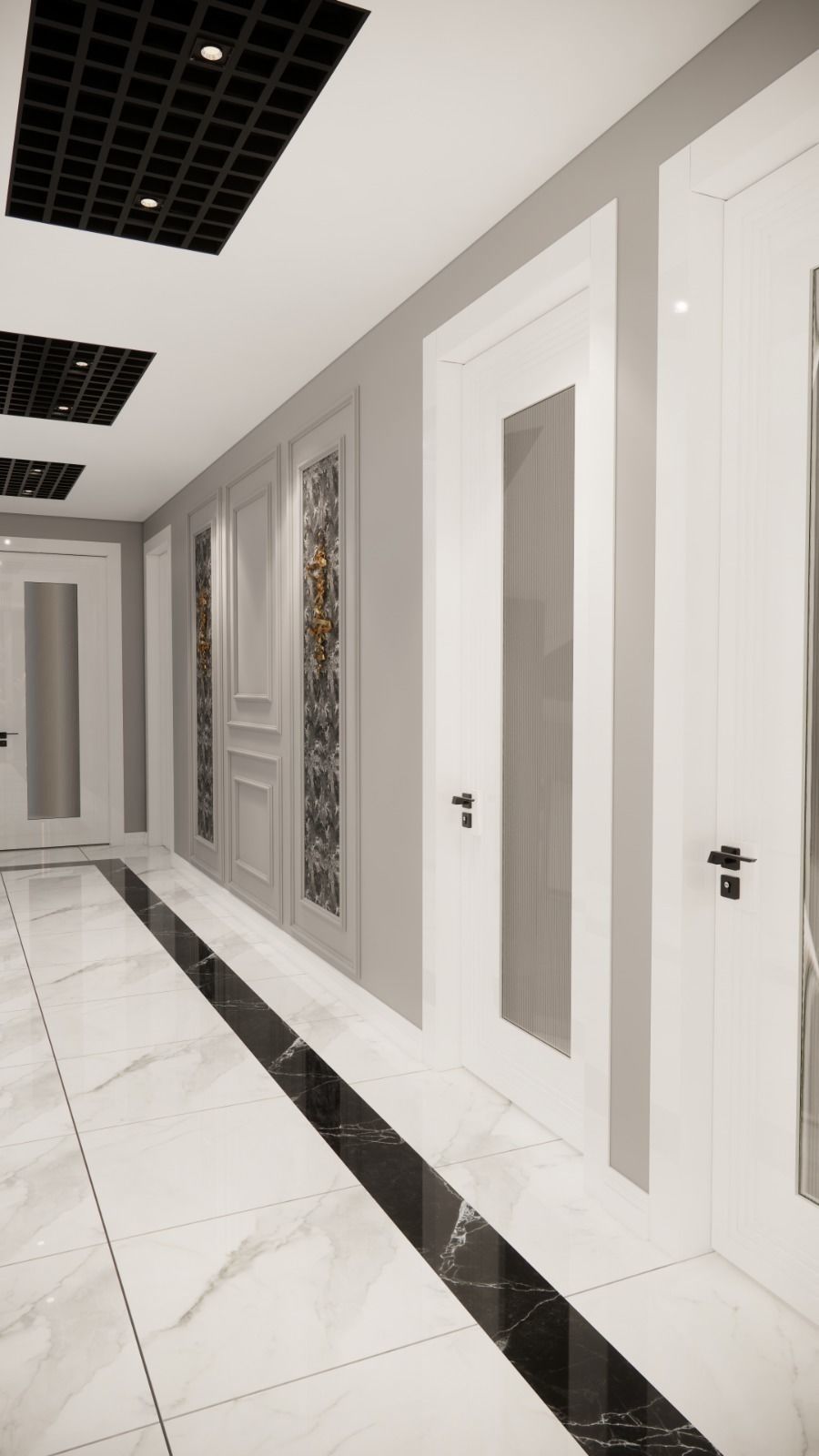 3D model sketchup enscape render scene hall design VR / AR / low-poly ...