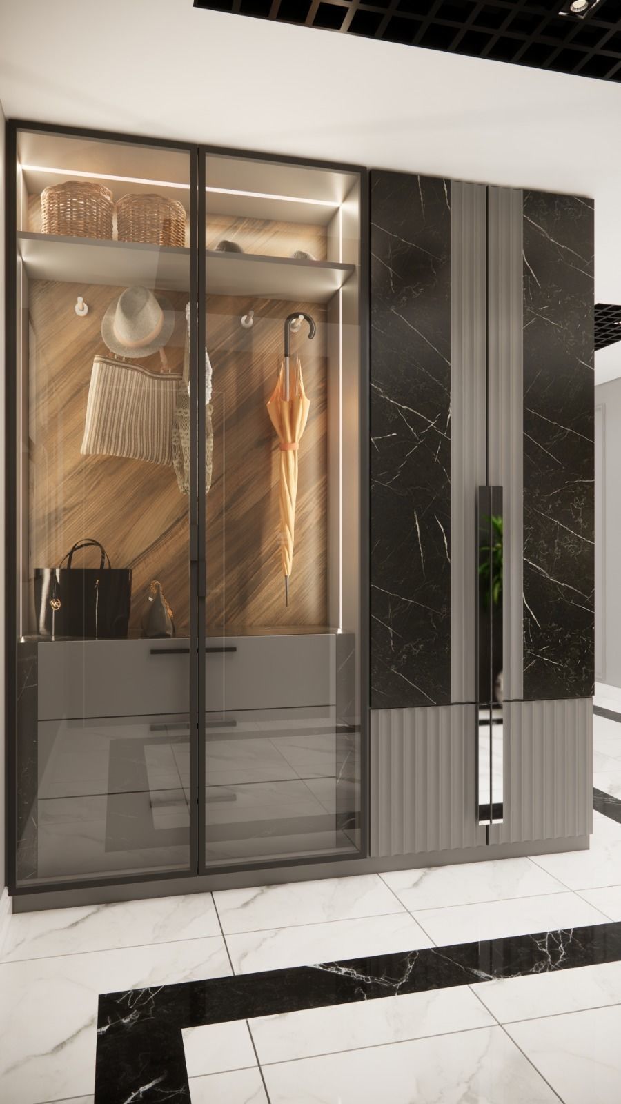 3D model sketchup enscape render scene hall design VR / AR / low-poly ...