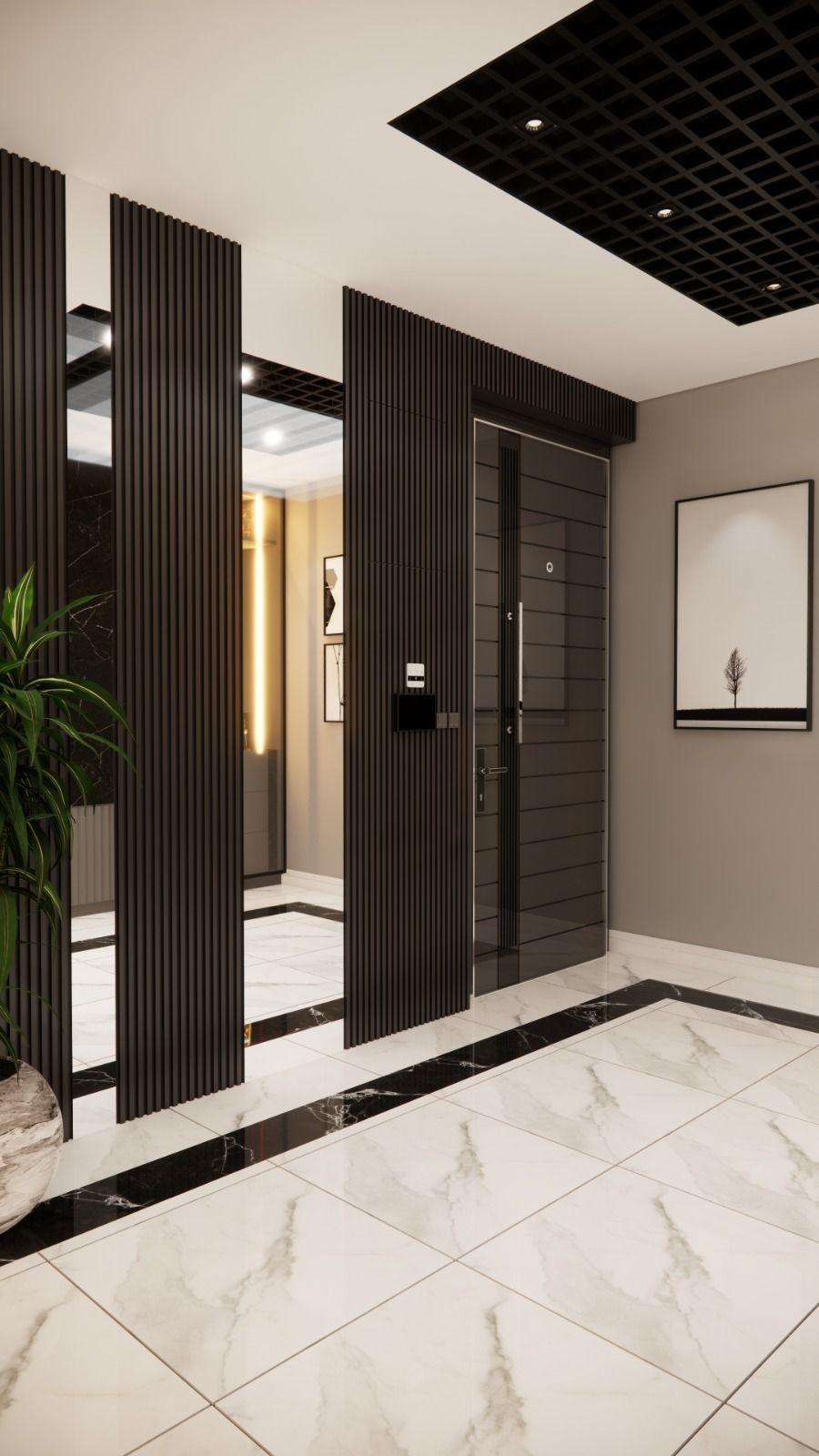 3D model sketchup enscape render scene hall design VR / AR / low-poly ...