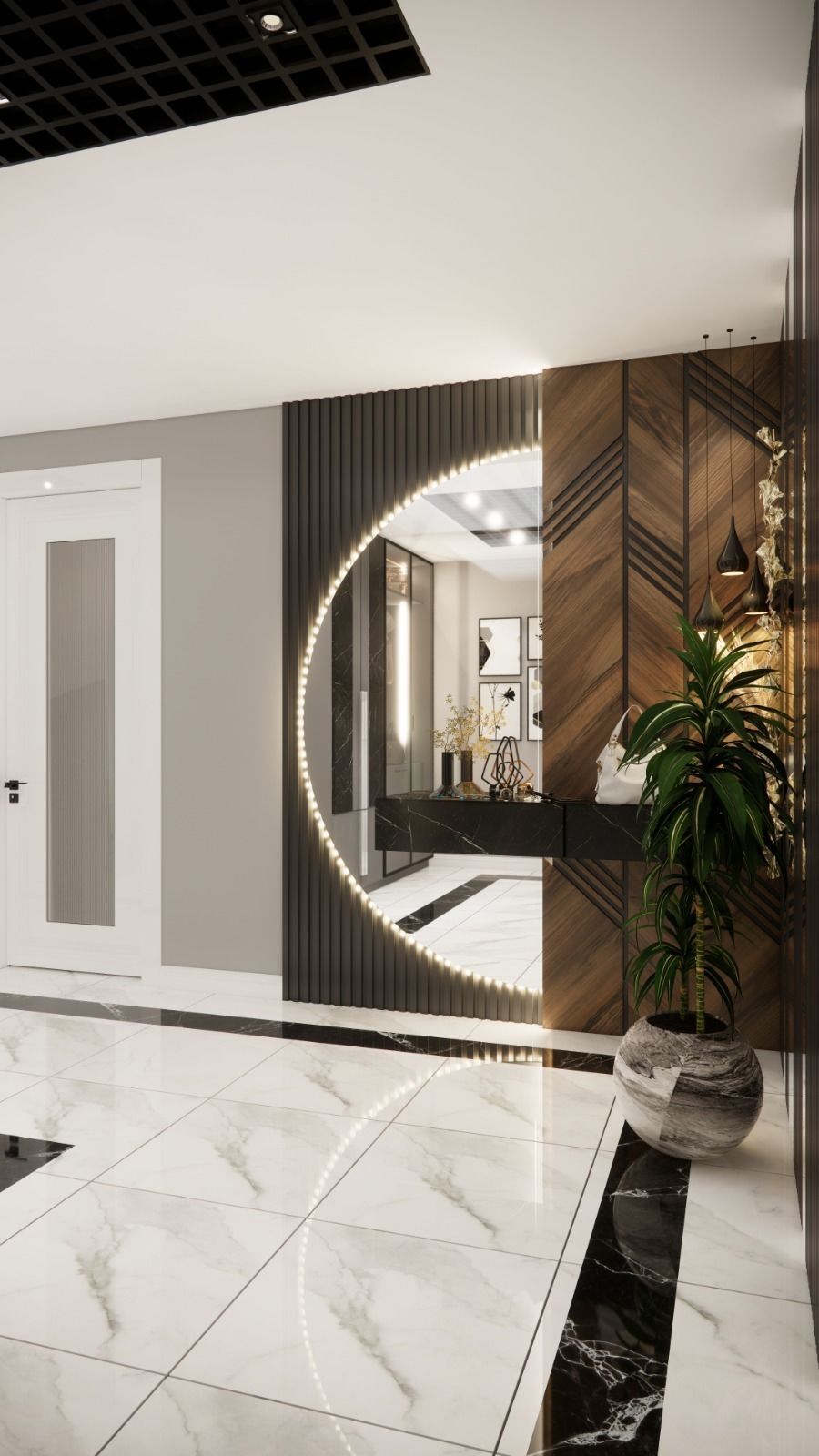 3D model sketchup enscape render scene hall design VR / AR / low-poly ...