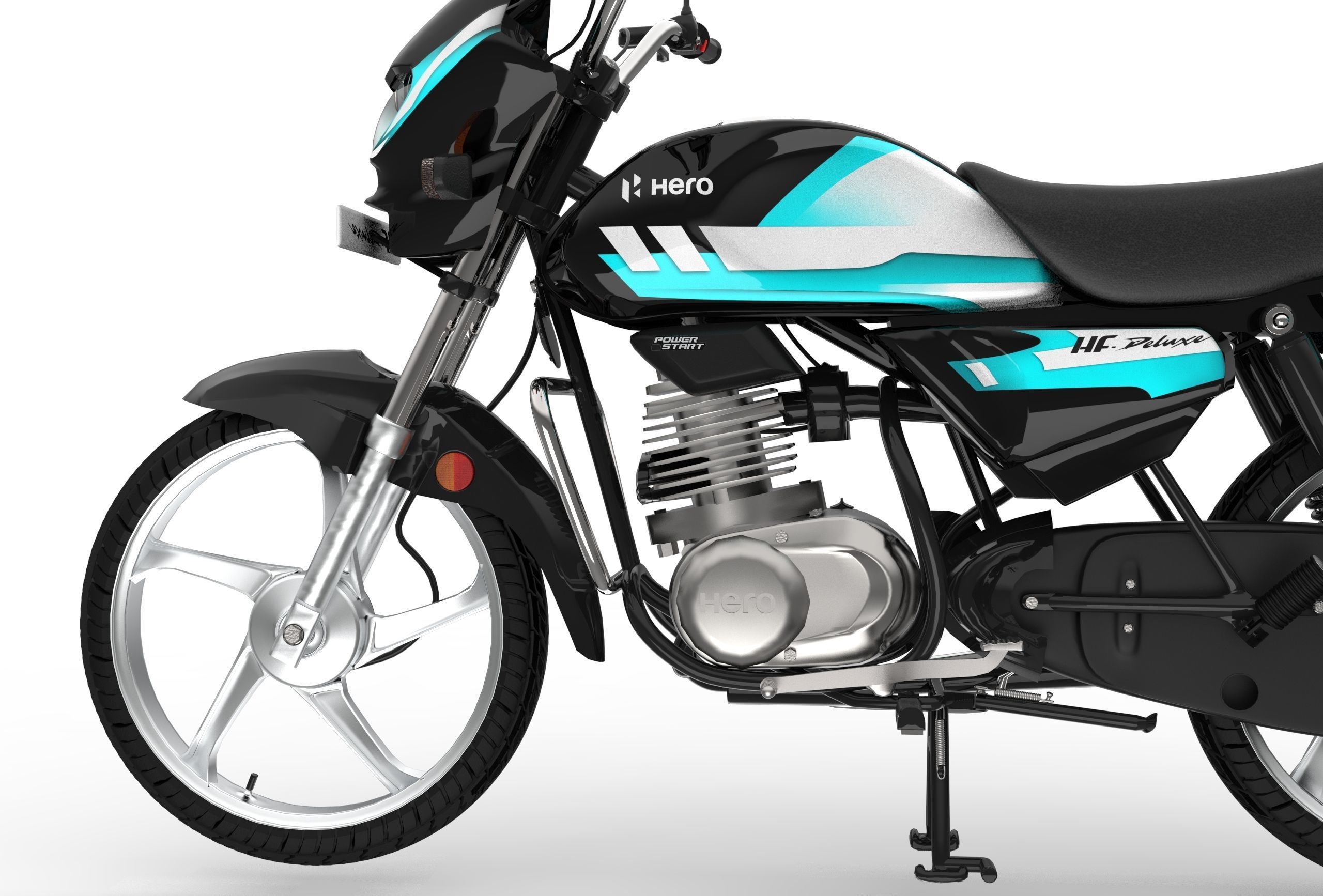 3D model Hero Deluxe Motorcycle 3d Model - Blender and Maya VR / AR ...