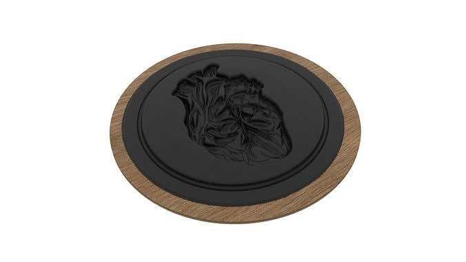 Heart Medallion 3D model 3D printable | CGTrader