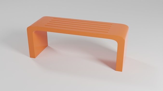 Plastic Bench 3D model | CGTrader