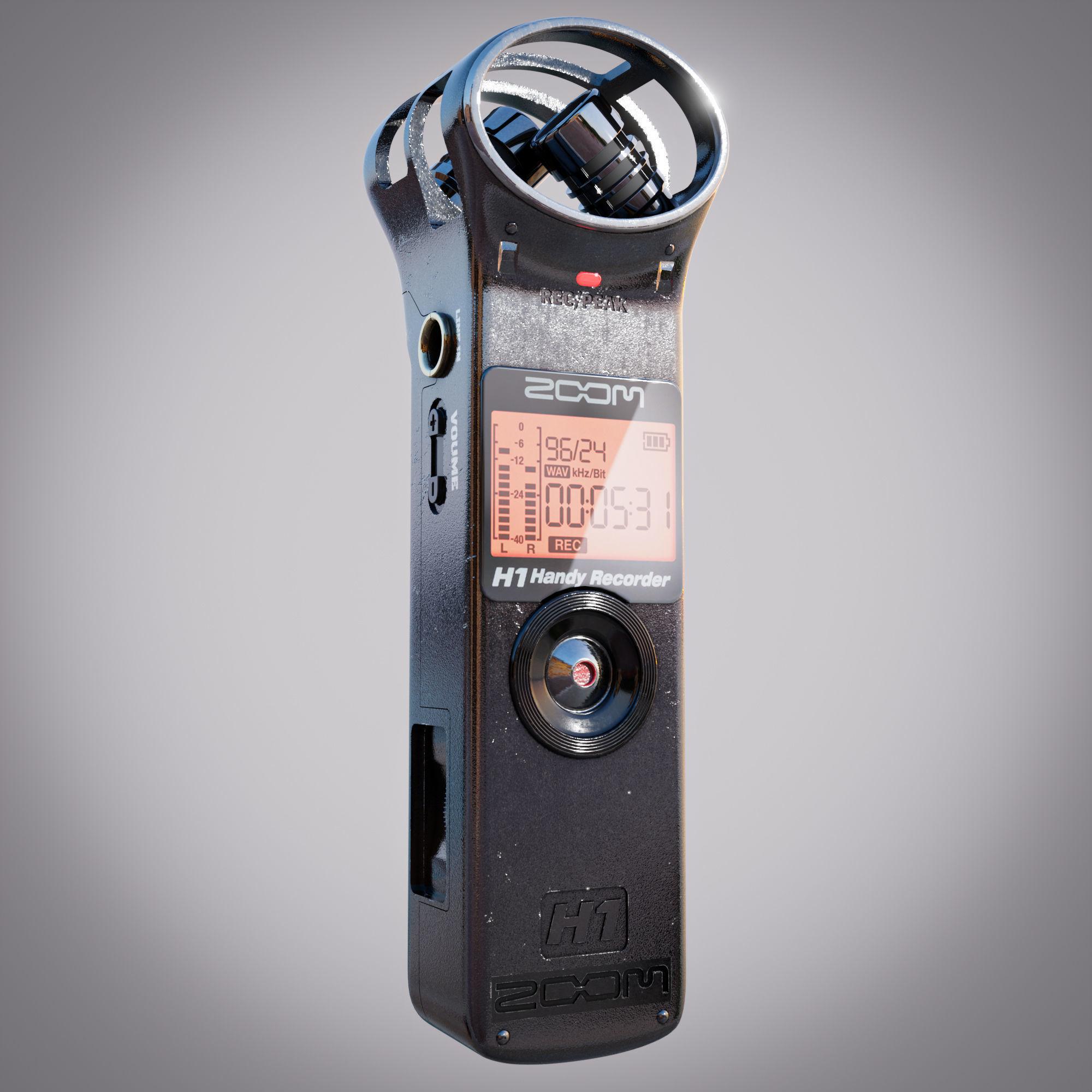 3D model Zoom h1 Microphone - 2K Textures VR / AR / low-poly | CGTrader