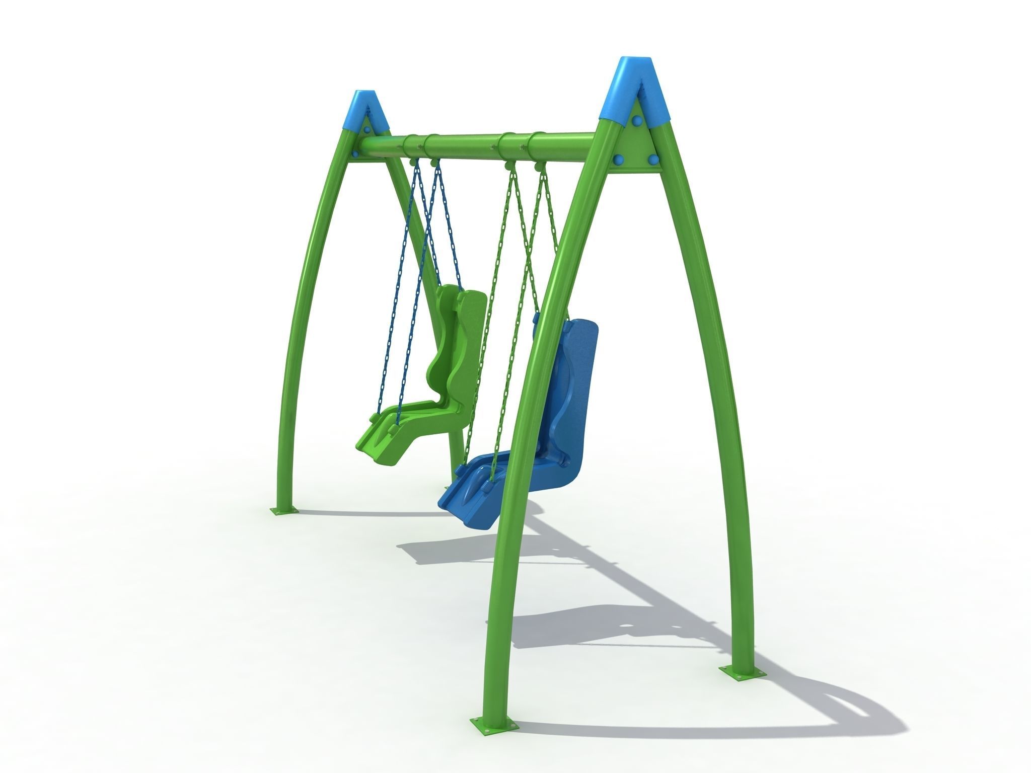Kids Game Play Equipment 004 Disabled Swing 3D model | CGTrader