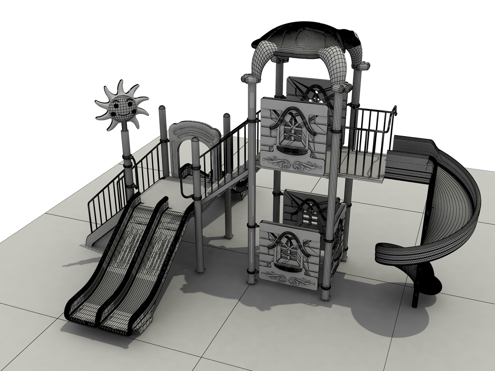 Metal Special Playground 048 3D model | CGTrader