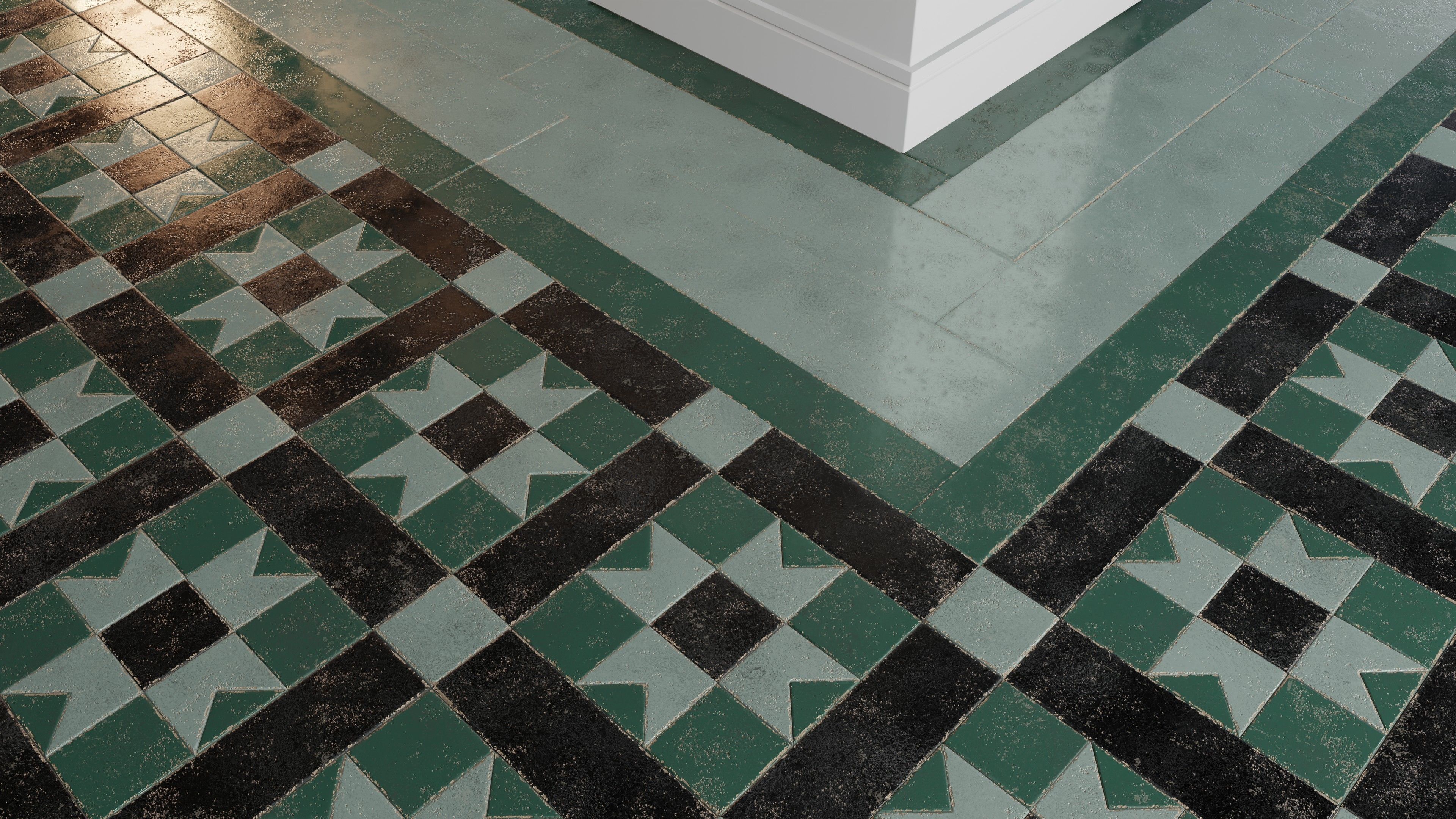 3D model Victorian Floor Tiles VR / AR / low-poly | CGTrader