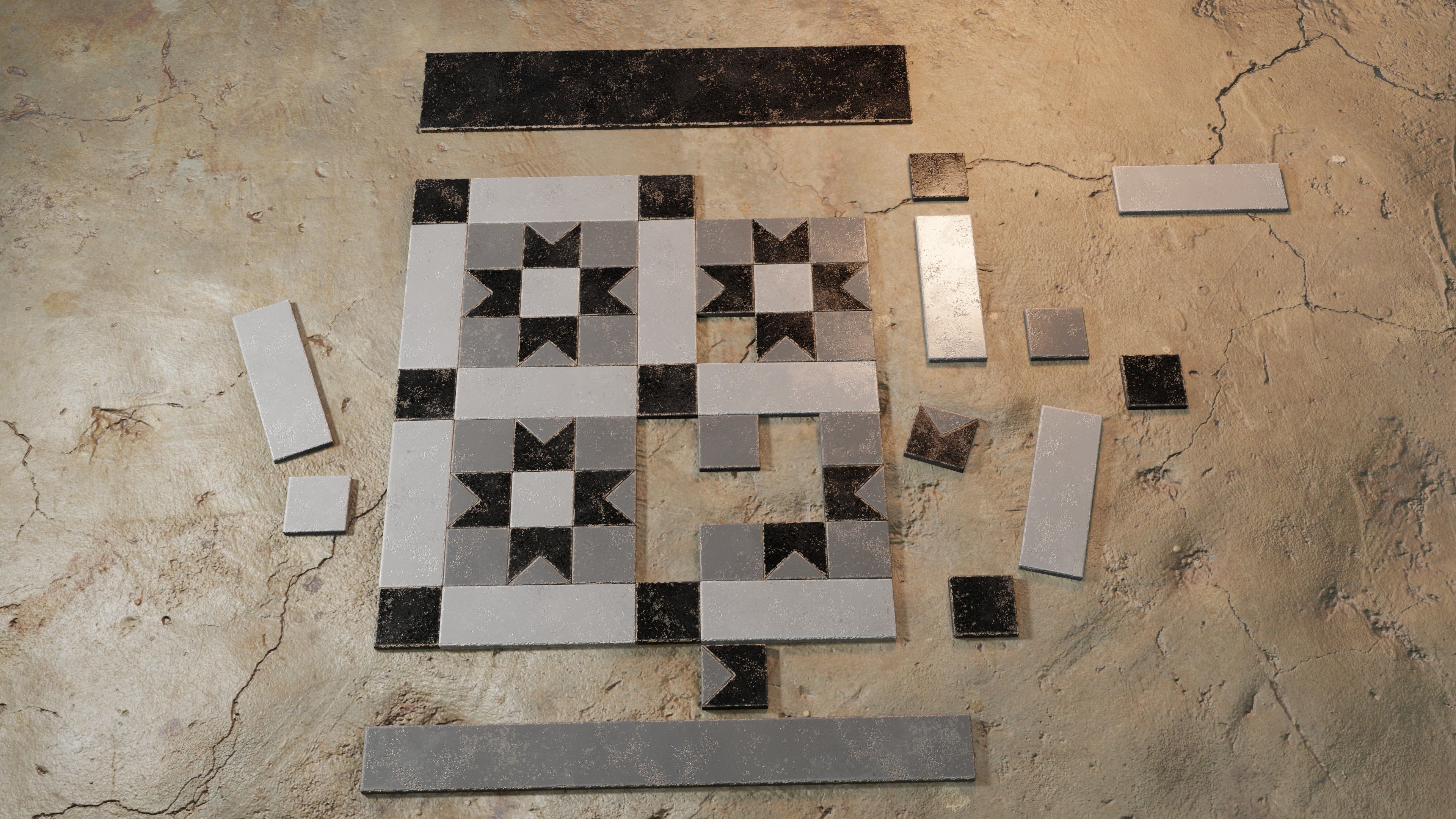 3D model Victorian Floor Tiles VR / AR / low-poly | CGTrader