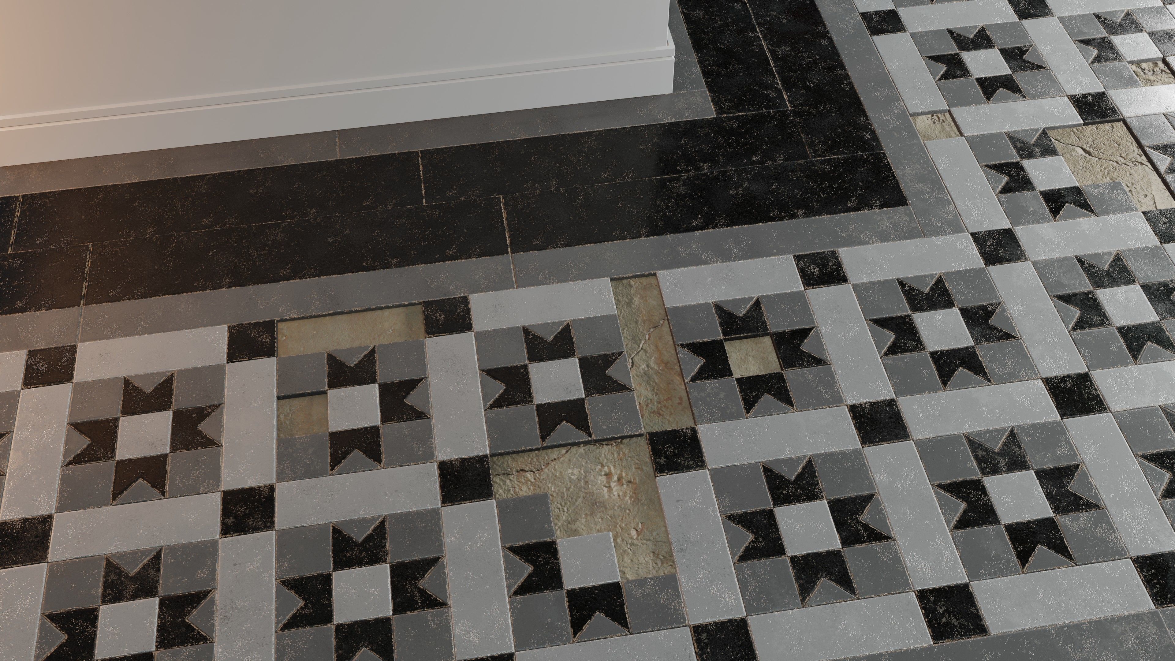 3D model Victorian Floor Tiles VR / AR / low-poly | CGTrader