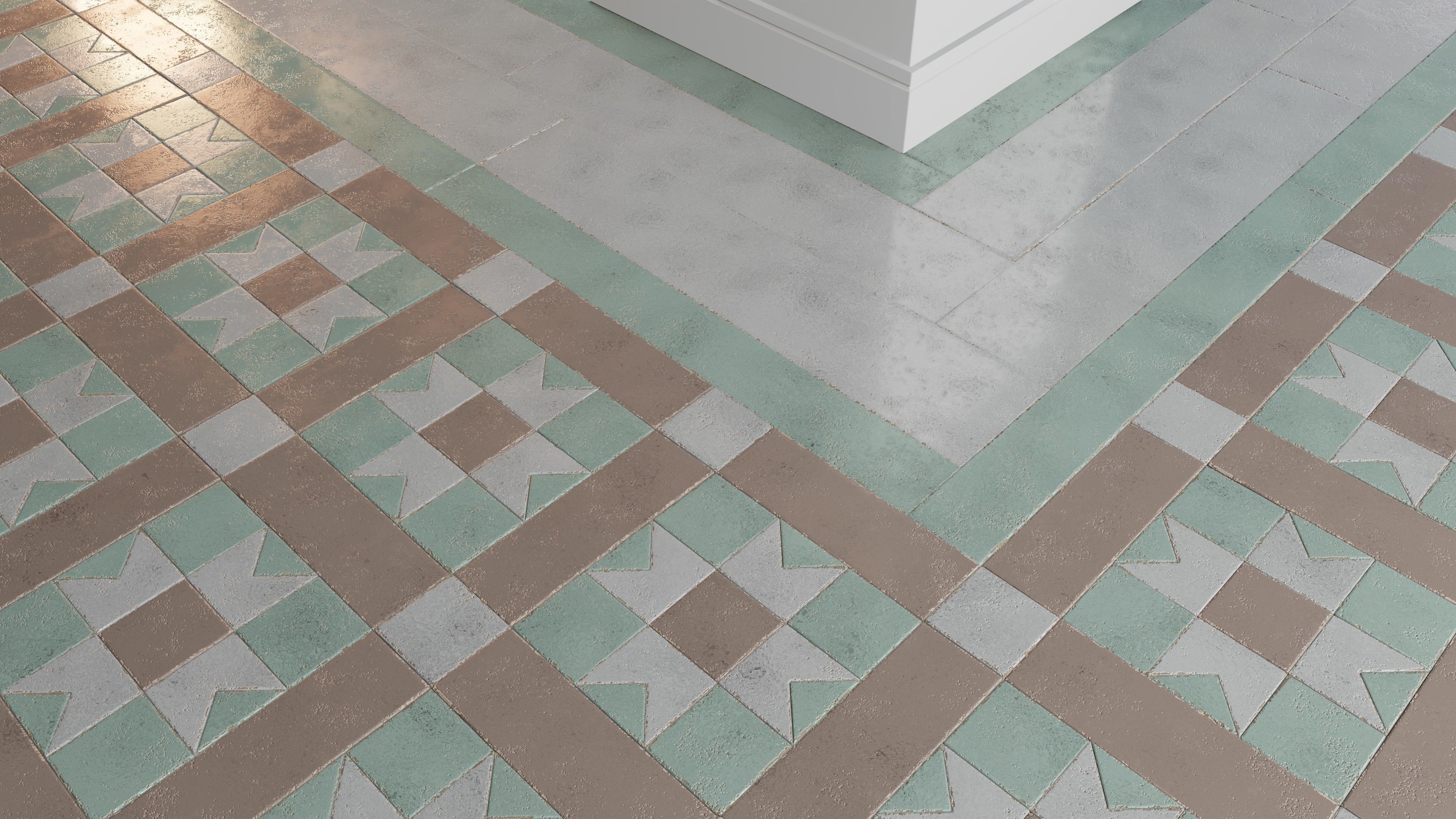 3D model Victorian Floor Tiles VR / AR / low-poly | CGTrader