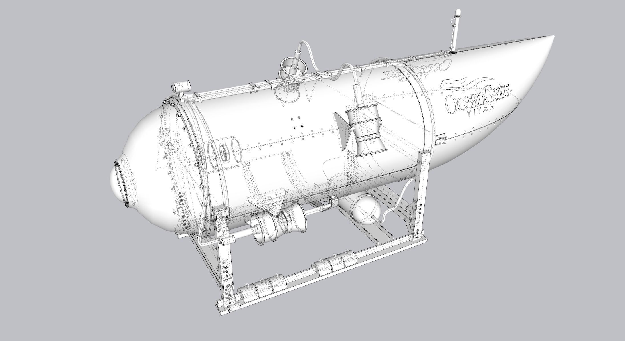 OceanGate - TITAN Submarine 3D model | CGTrader