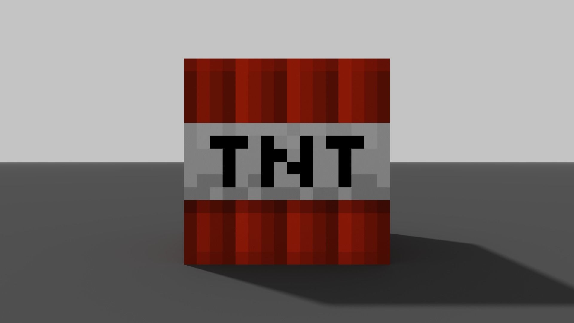 3D model MineCraft TNT block model VR / AR / low-poly | CGTrader