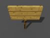 3D model MineCraft oak sign model VR / AR / low-poly | CGTrader